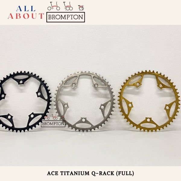 AAB Ace Timaker 50T/ 130BCD Titanium Chainring Brompton Bicycle Parts ...
