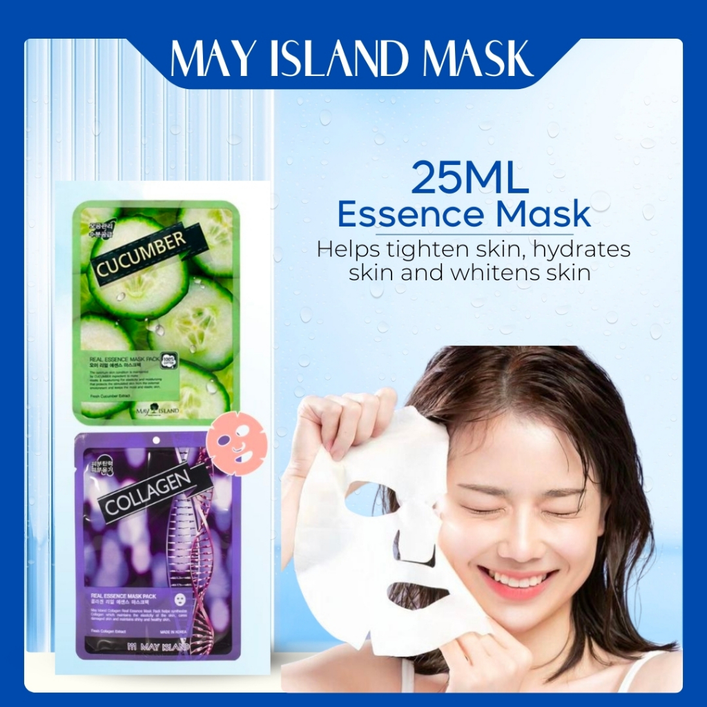 May Island Real - Essence Mask Pack helps tighten skin, hydrates skin ...