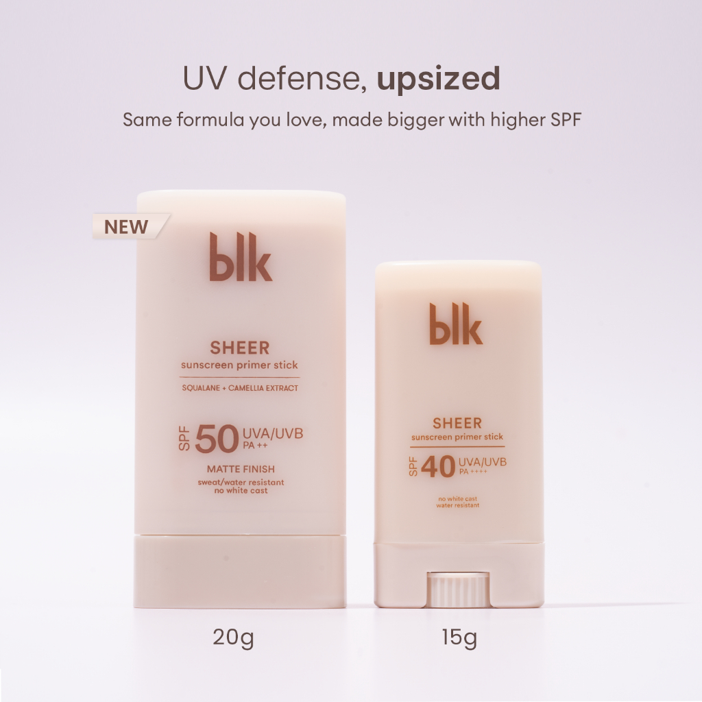 blk cosmetics universal sheer sunscreen primer stick SPF50 UVA/UVB PA++ ...