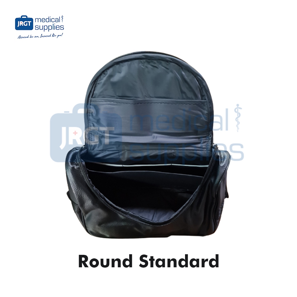 Doctor's Bag / OB Bag / Medical Sling Bag (Black Leather) | Portable ...