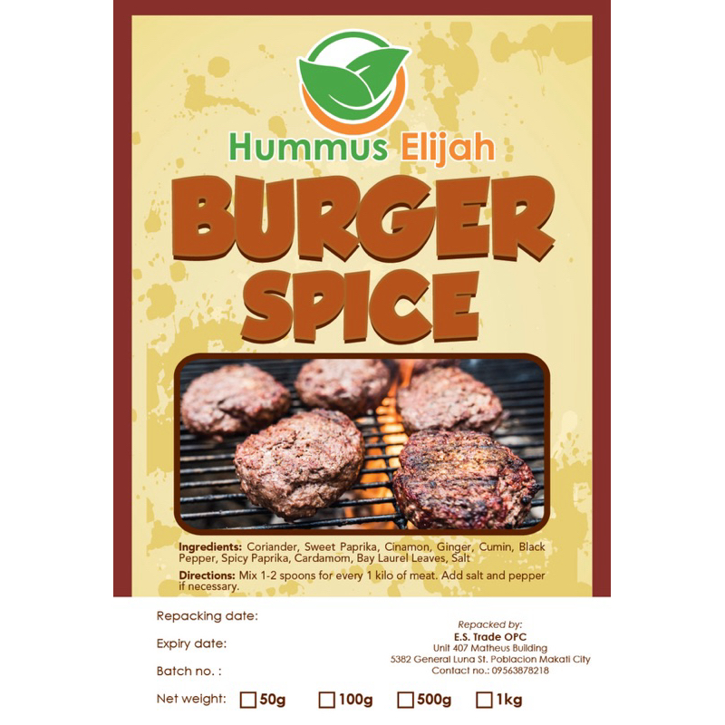 Burger Seasoning Spice mix - 100G | Shopee Philippines