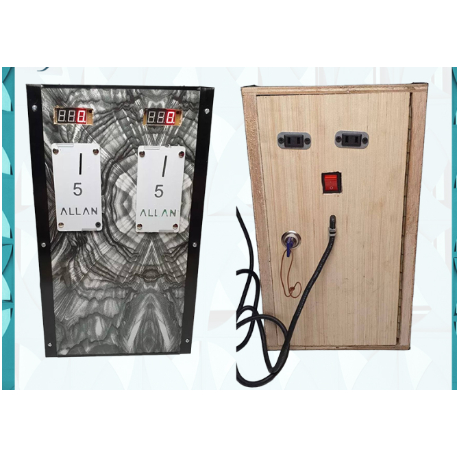 Dual car wash timer wood box Allan Vending Machine, ADJUSTABLE TIME old ...