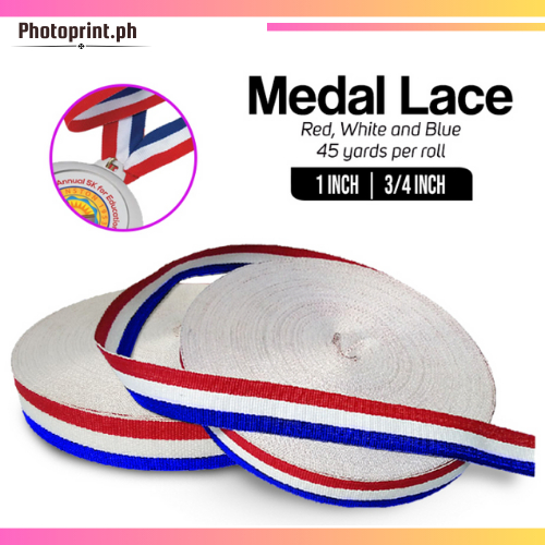 Medal Lace Red White and Blue 45 Yards Per Roll | Shopee Philippines