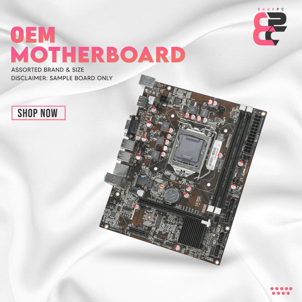 Baks PC | Assorted OEM Motherboard | USED | Shopee Philippines