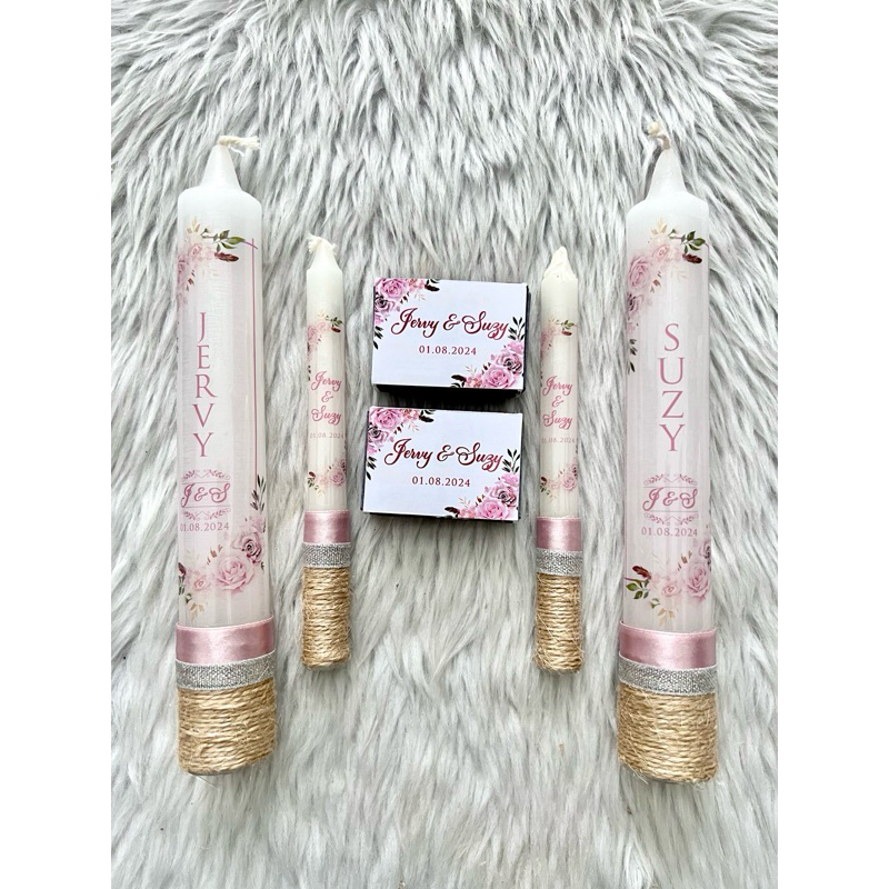 Personalized Unity Candles (Wedding Candles) | Shopee Philippines