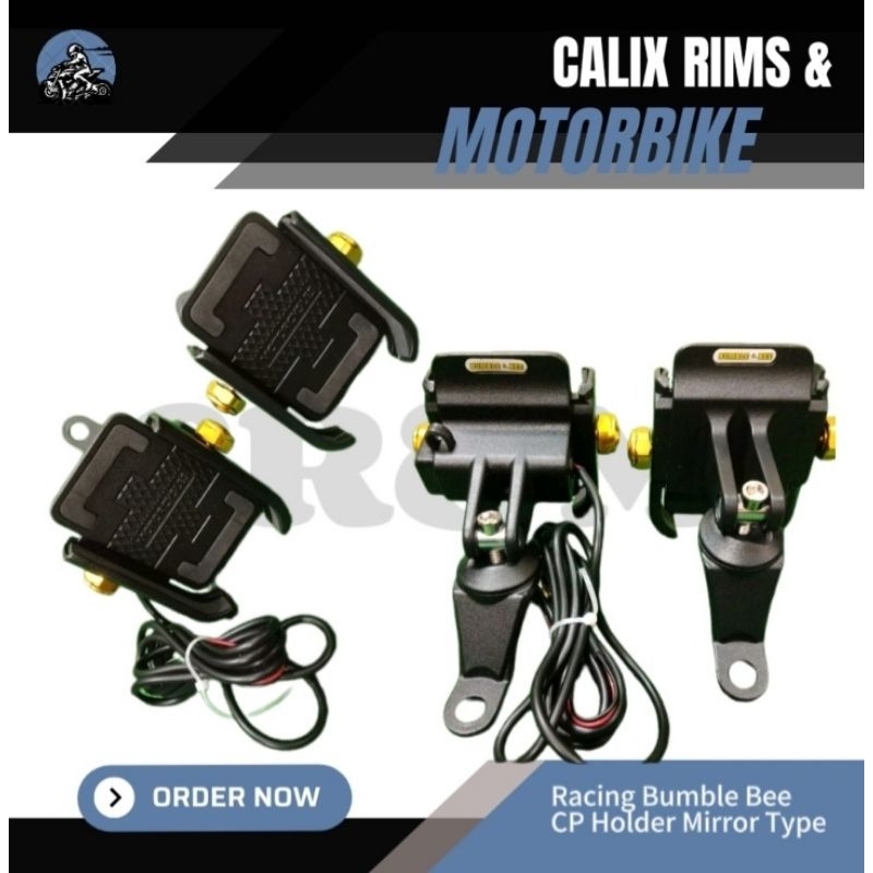 Racing Bumble Bee CP Holder Mirror Type | Shopee Philippines