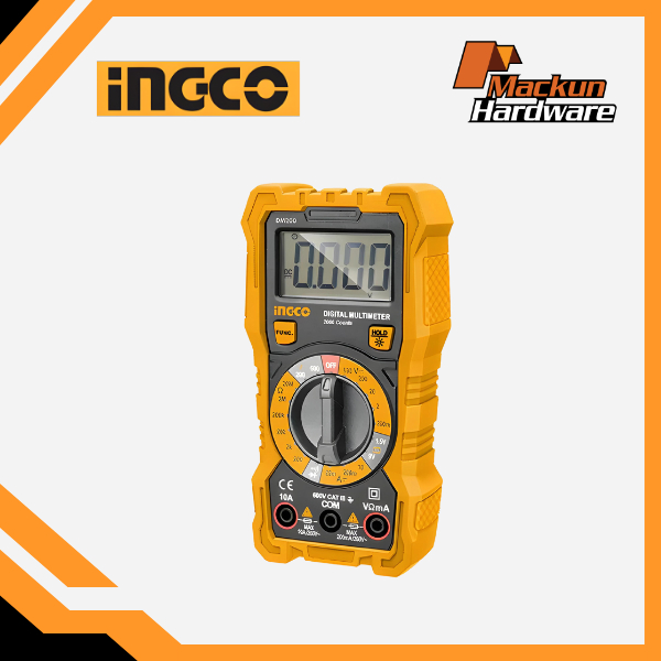 INGCO DIGITAL MULTIMETER LCD with backlight, Diode test, Auto power off ...