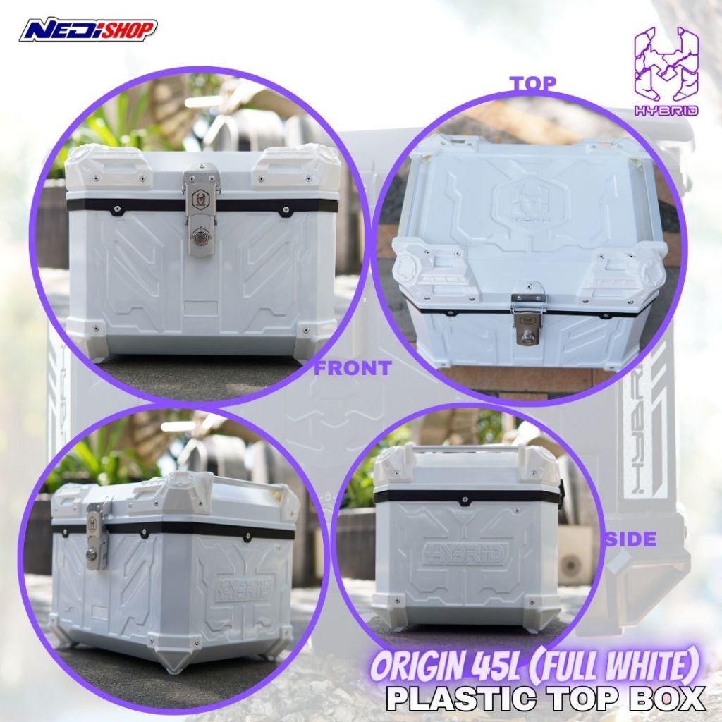 COLORED HYBRiiD ORIGIN PLASTIC TOP BOX 45L | Shopee Philippines