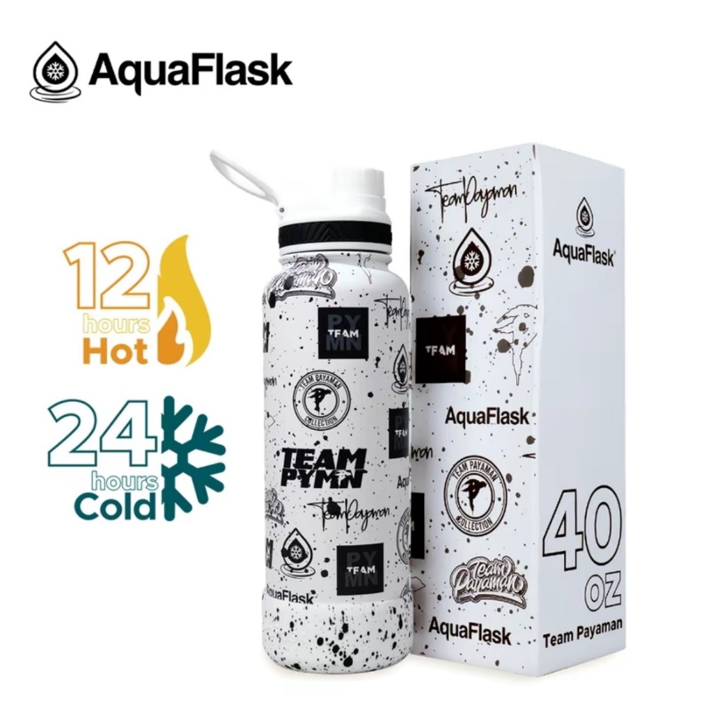 Aquaflask 40oz Limited Edition Team Payaman Flask with Silicone Boot ...