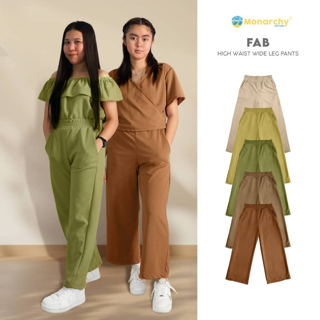 Monarchy Official FAB High Waist Wide Leg Pants for Her High Quality ...