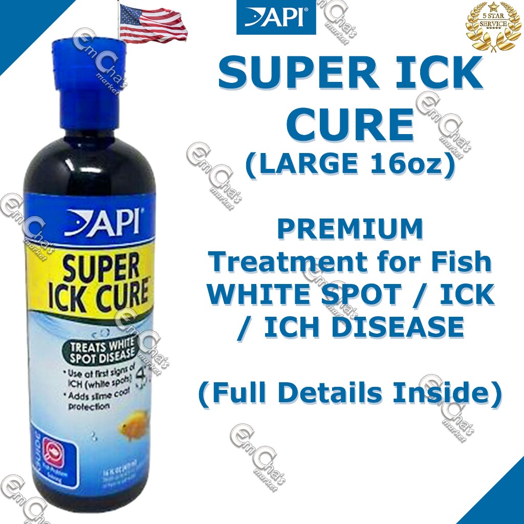 API Super Ick Cure (LARGE 16oz) Aquarium Fish Ick Ich Treatment Treats ...