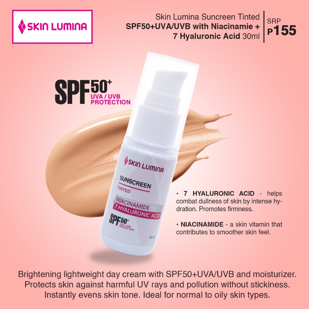 [FDA Approved] Skin Lumina Sunscreen Niacinamide & 7 Hyaluronic Acid ...