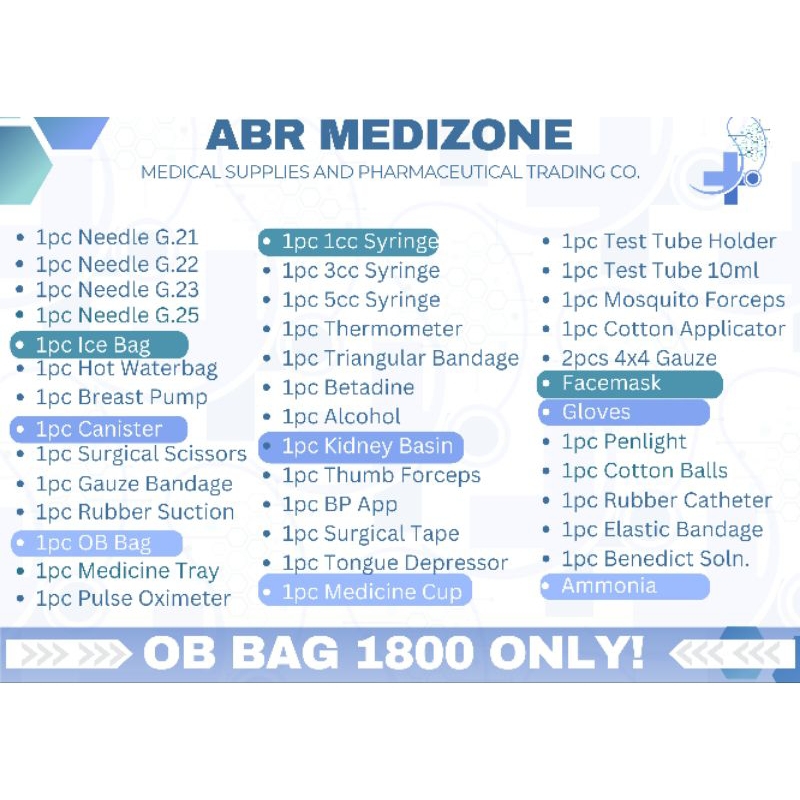 OB bag for Nursing students complete set | Shopee Philippines