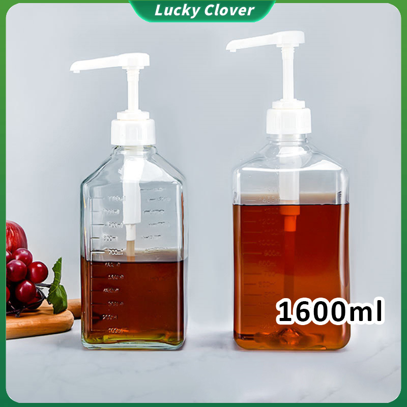 1600ml Sugar Syrup Pressure Bottle Fructose Squeeze Bottle Plastic ...