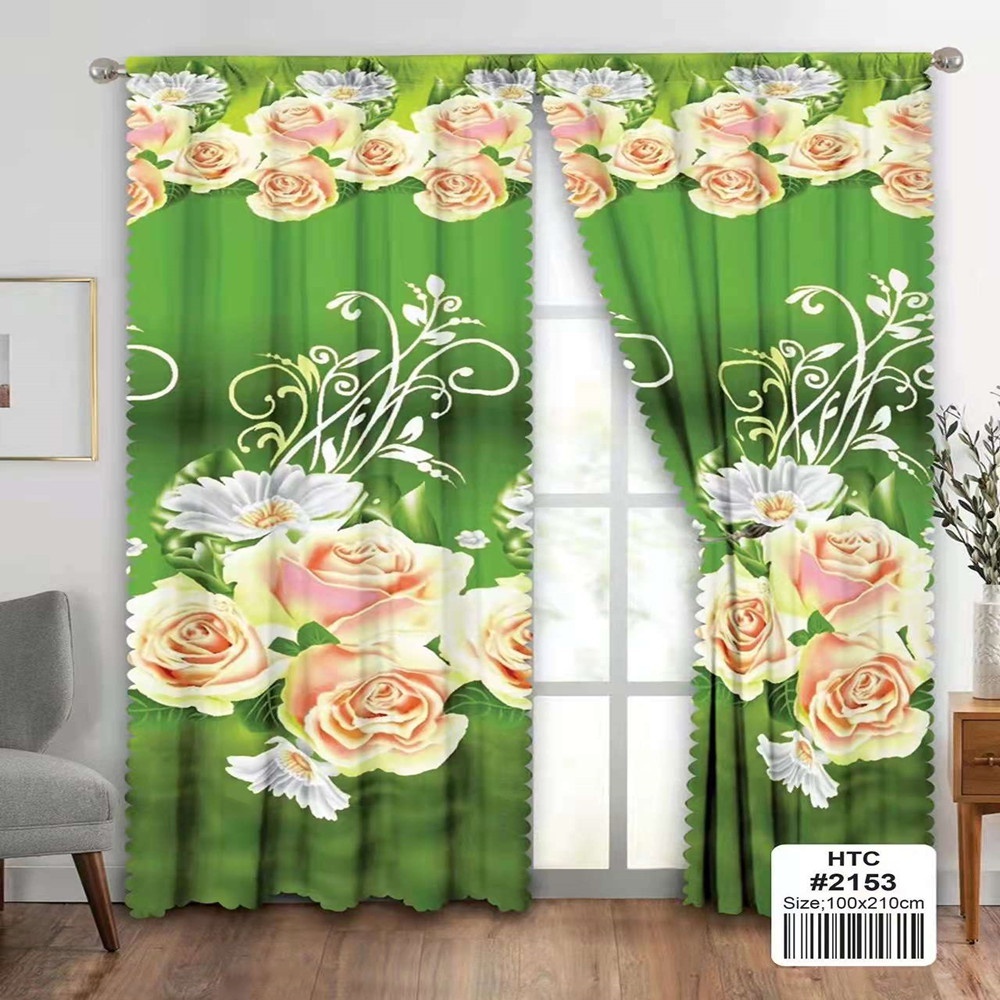 98K New Design 100x210CM Curtain For Window Kurtina Door Curtain Lace ...