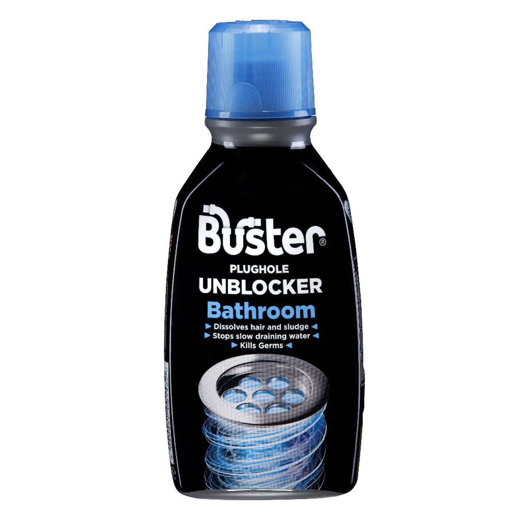 Buster Bathroom Plughole Unblocker - Dissolves Hair in Plugholes ...