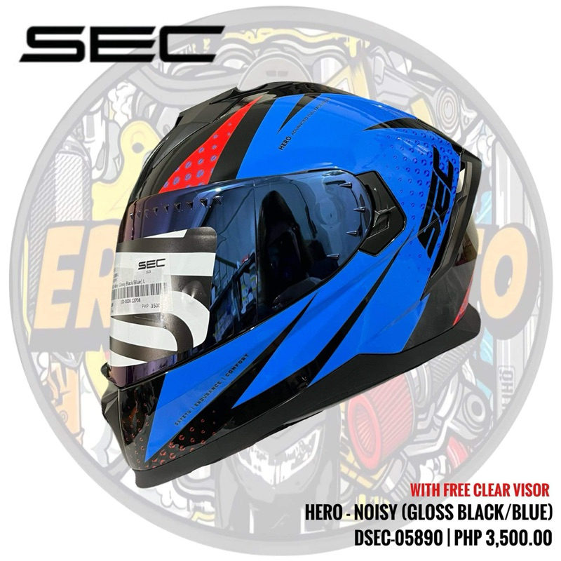 SEC HERO NOISY FULL FACE HELMET | Shopee Philippines