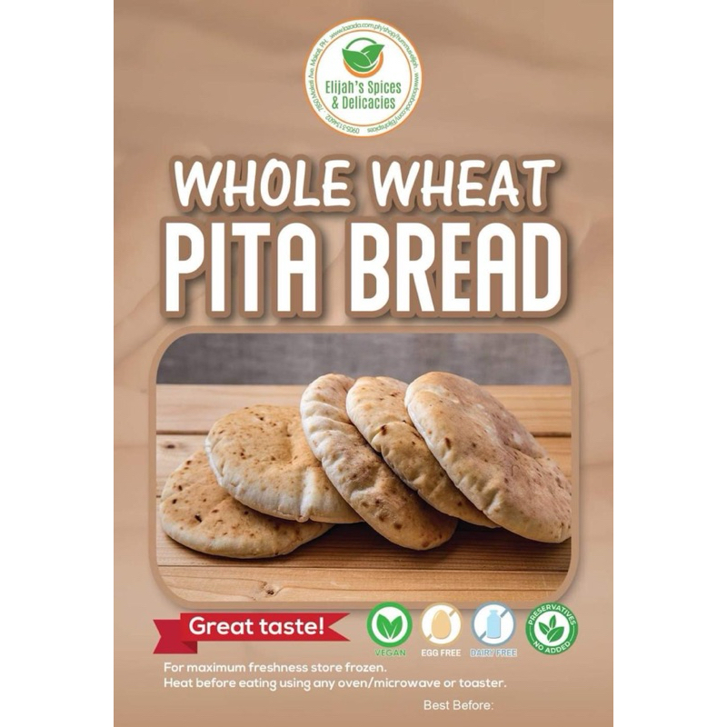 Elijah S Whole Wheat Pita Bread Arabic Bread Seriously The Best Pita In ...