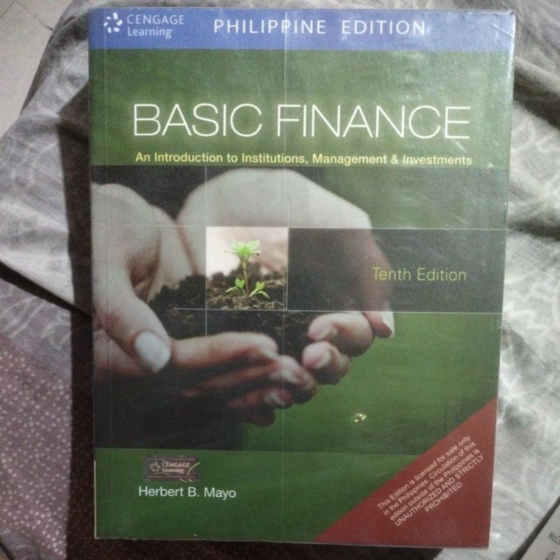 Basic Finance An Introduction to Institutions Management & Investments by Herbert Mayo | Shopee ...
