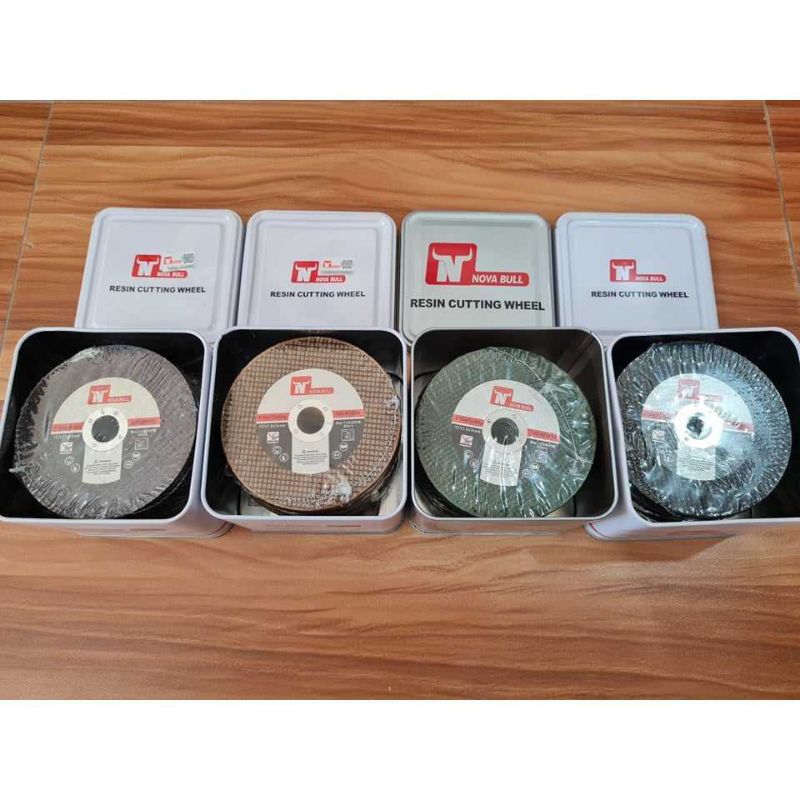 NOVA BULL Cutting Disc #4 Black, Green Stainless & Steel (3 pcs for 100 ...