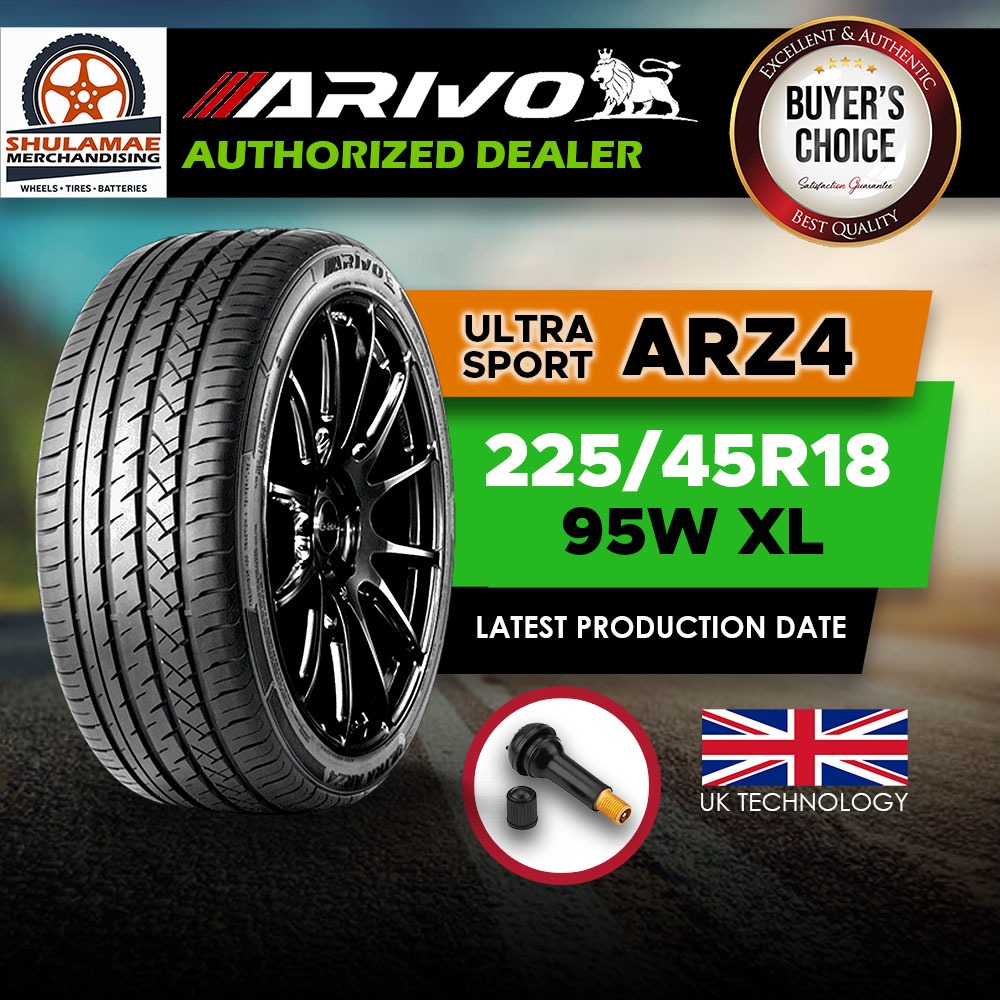 ARIVO 225/45 R18 95W XL - ULTRA SPORT ARZ4 (China made, with free tire valve) | Shopee Philippines