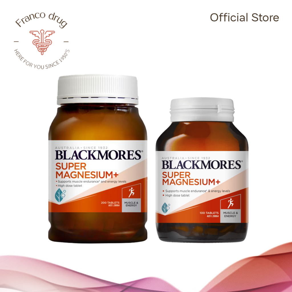 Blackmores Super Magnesium+ - 100's & 200's | Shopee Philippines