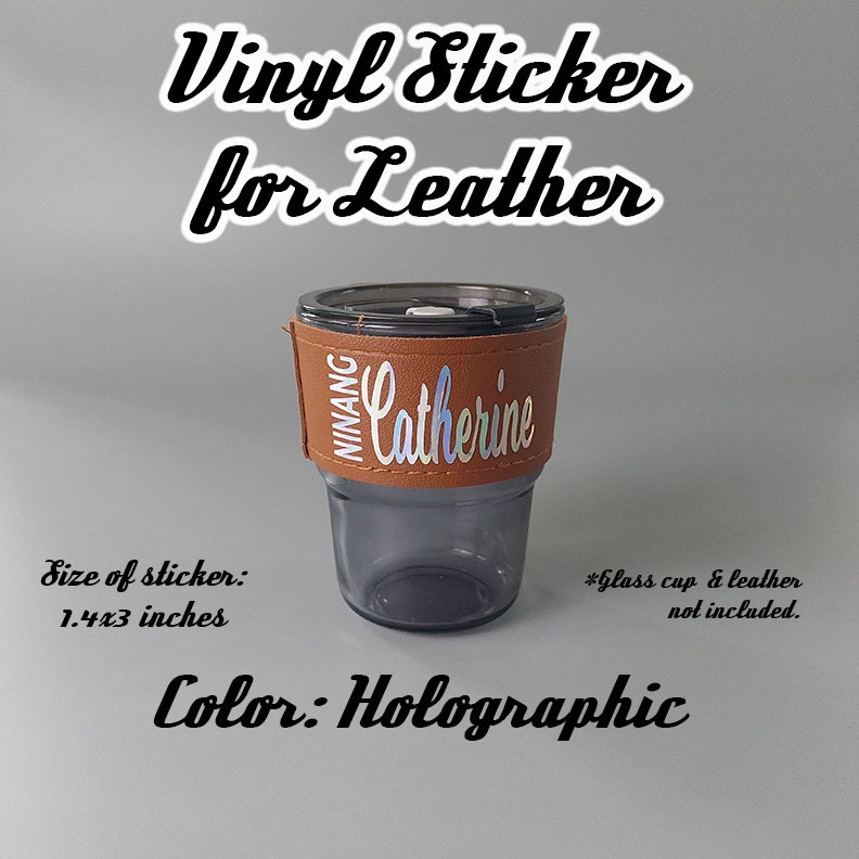 Custom Vinyl Decal Stickers for Glass Mug Leather | Shopee Philippines