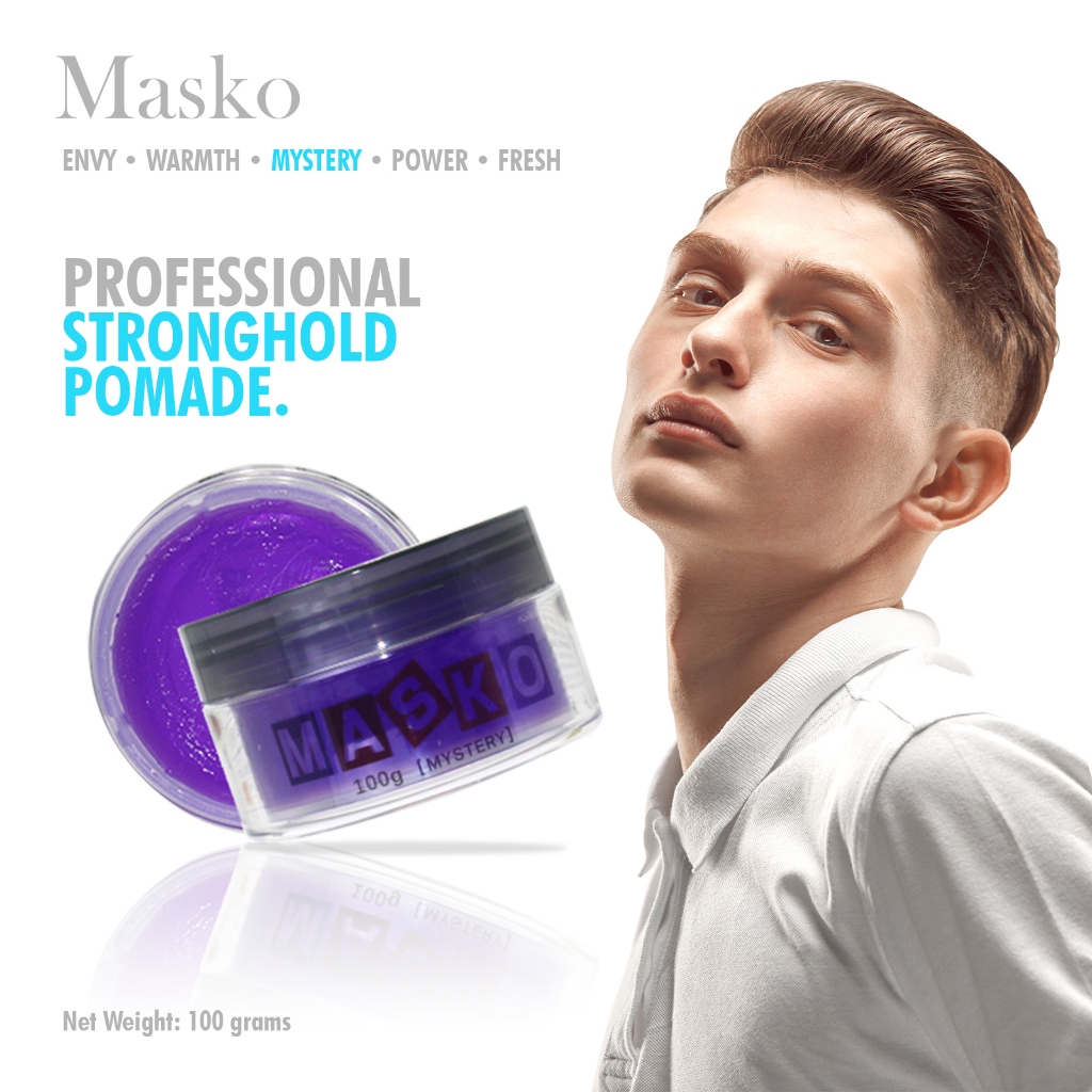 Masko. Hair Wax Styling Fix Pomade For All Hair Type | Shopee Philippines