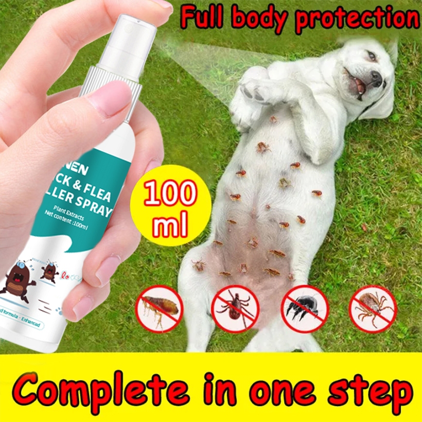 Anti Flea And Tick Pet Spray Remover For Dog 100ml | Shopee Philippines