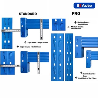 Storage Shelf Cargo Rack Steel Metal Heavy Duty Shelves Disassemble ...