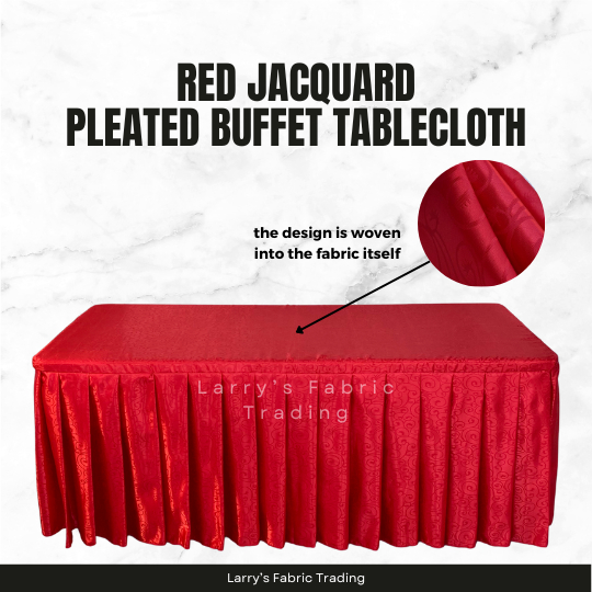 Table Skirt Covers & Tablecloth Pleated Buffet Table Decor Table Events ...