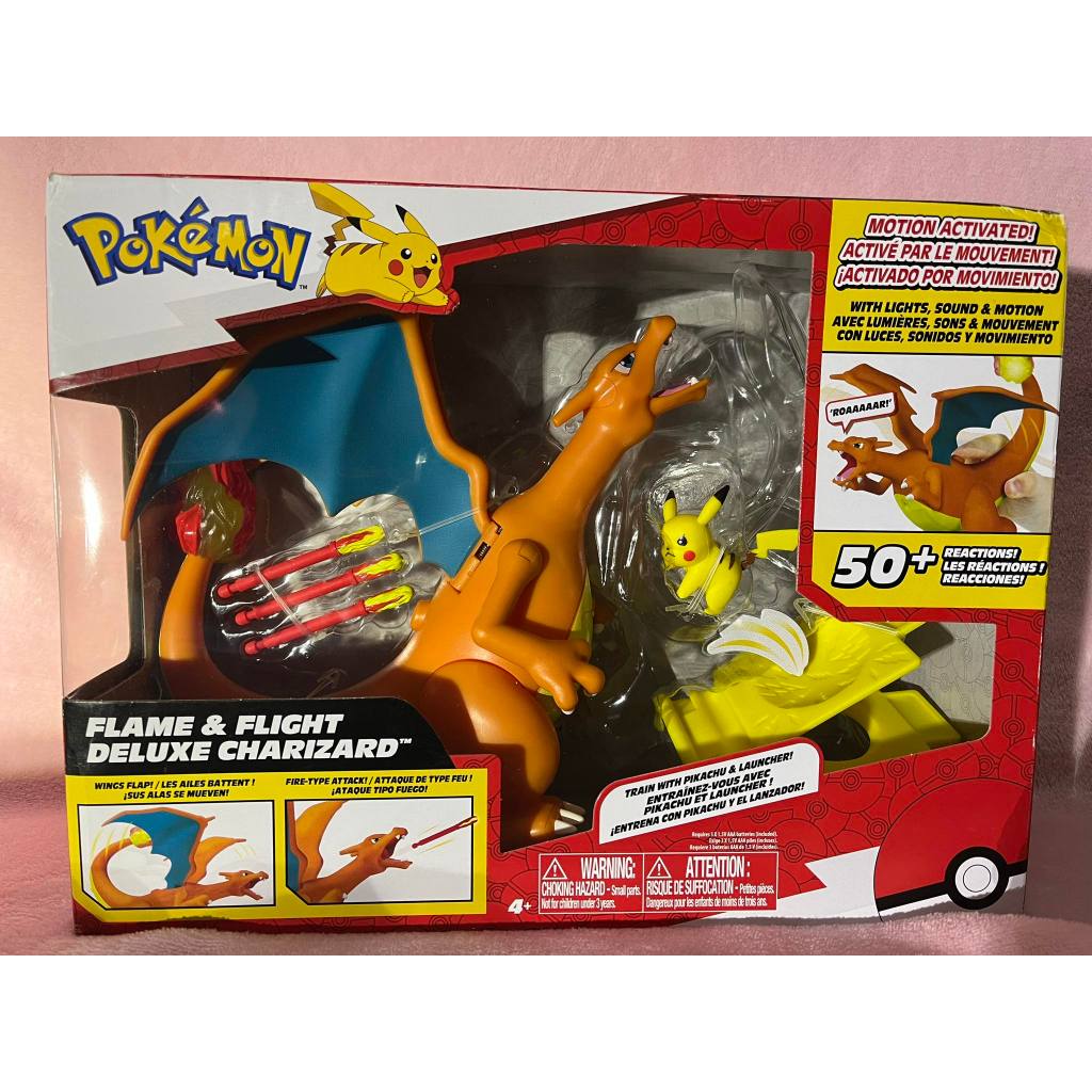 Pokémon Charizard 7-inch Deluxe Feature Figure (light,sound and shoot ...