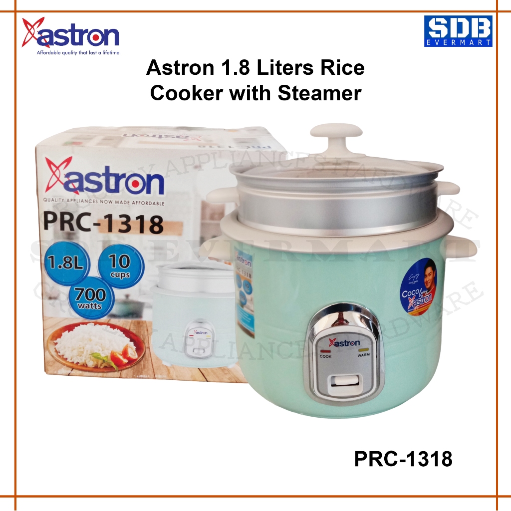Astron-1.8 Liter Capacity-Rice Cooker-(PRC-1318)-1pc | Shopee Philippines