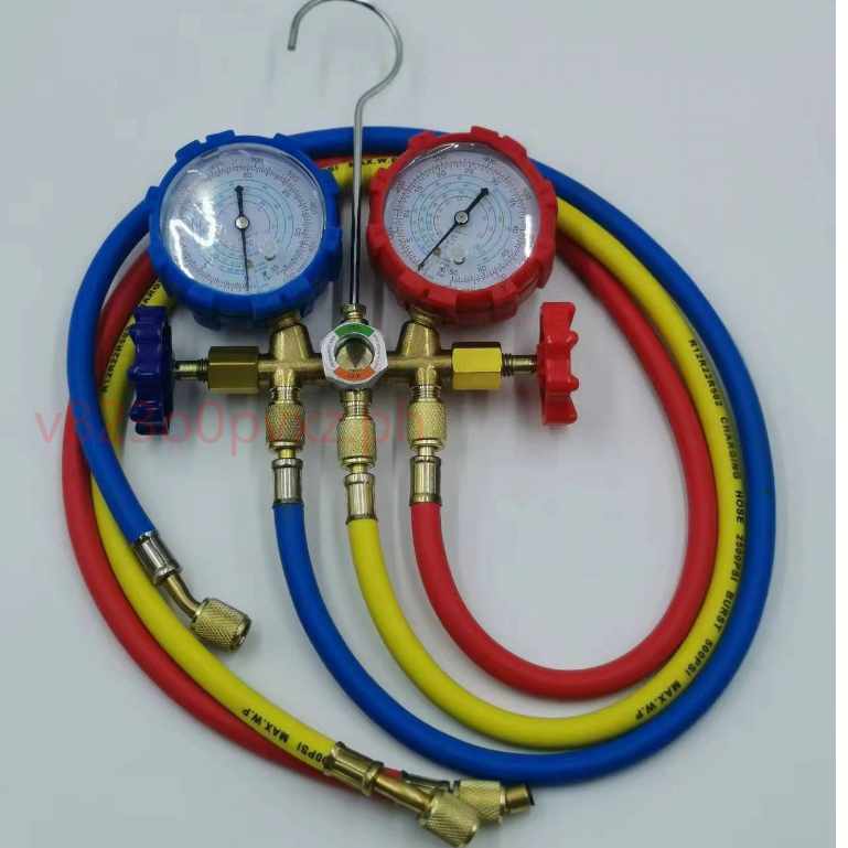 Aircon Manifold Gauge Freon Pressure Gauge AC Manifold Gauge SetR134A ...