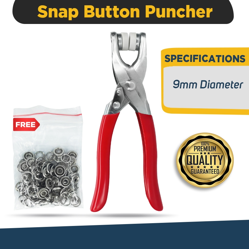 Snap Button Pliers Set Metal Snap Button With Fastener Pliers Automatic ...