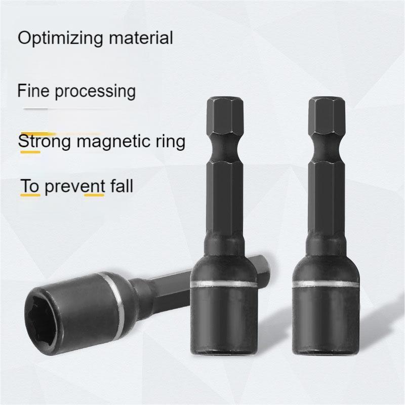 Hex Magnetic Socket Extension Sleeve 8X48mm 3pcs Screwdriver Adapter Long Sleeve | Shopee ...