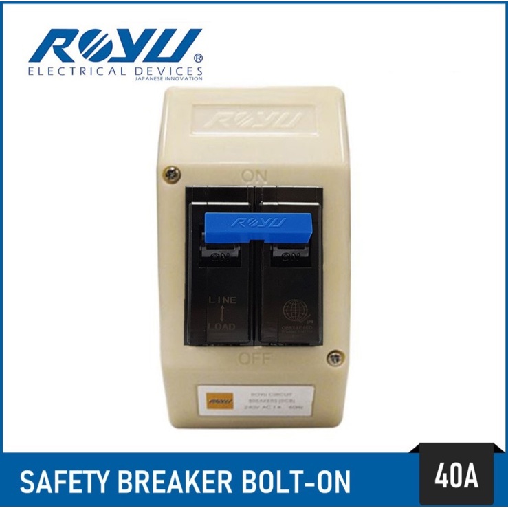 Royu Breaker / Safety Bolton Breaker with Enclosure Box Case 15A / 20A ...