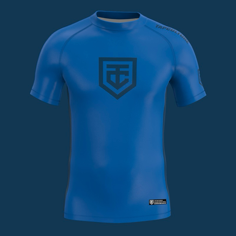 TC Comp V1.2 Men's Short Sleeve Blue Rash Guard | Shopee Philippines