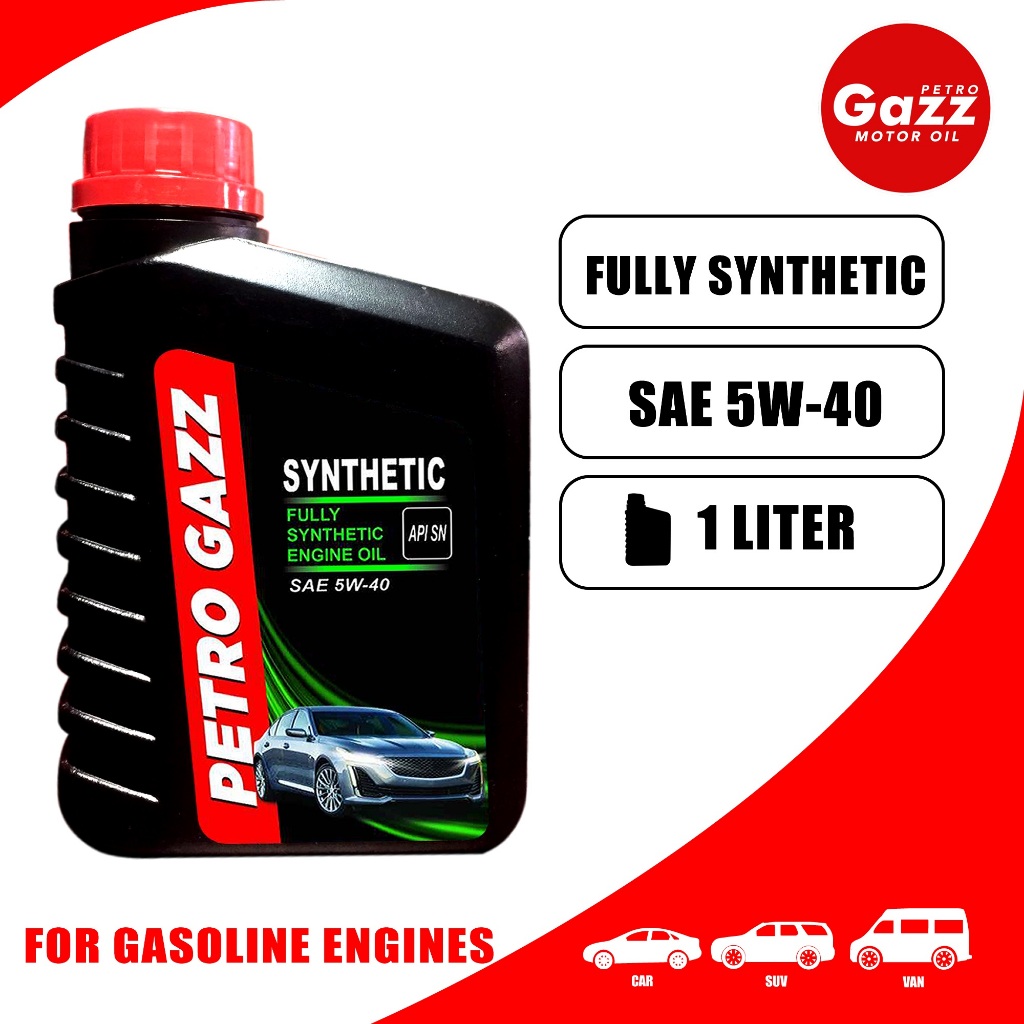 PETRO GAZZ Synthetic SAE 5W-40 API SN Fully Synthetic Gasoline Engine ...