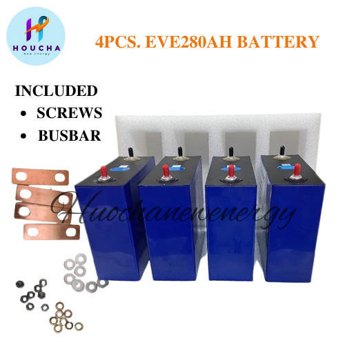 4PCS or 1PC EVE 280AH BRAND NEW BATTERY 3.2V Lf280K Prismatic LiFePO4 Lithium Ion Blue power ...