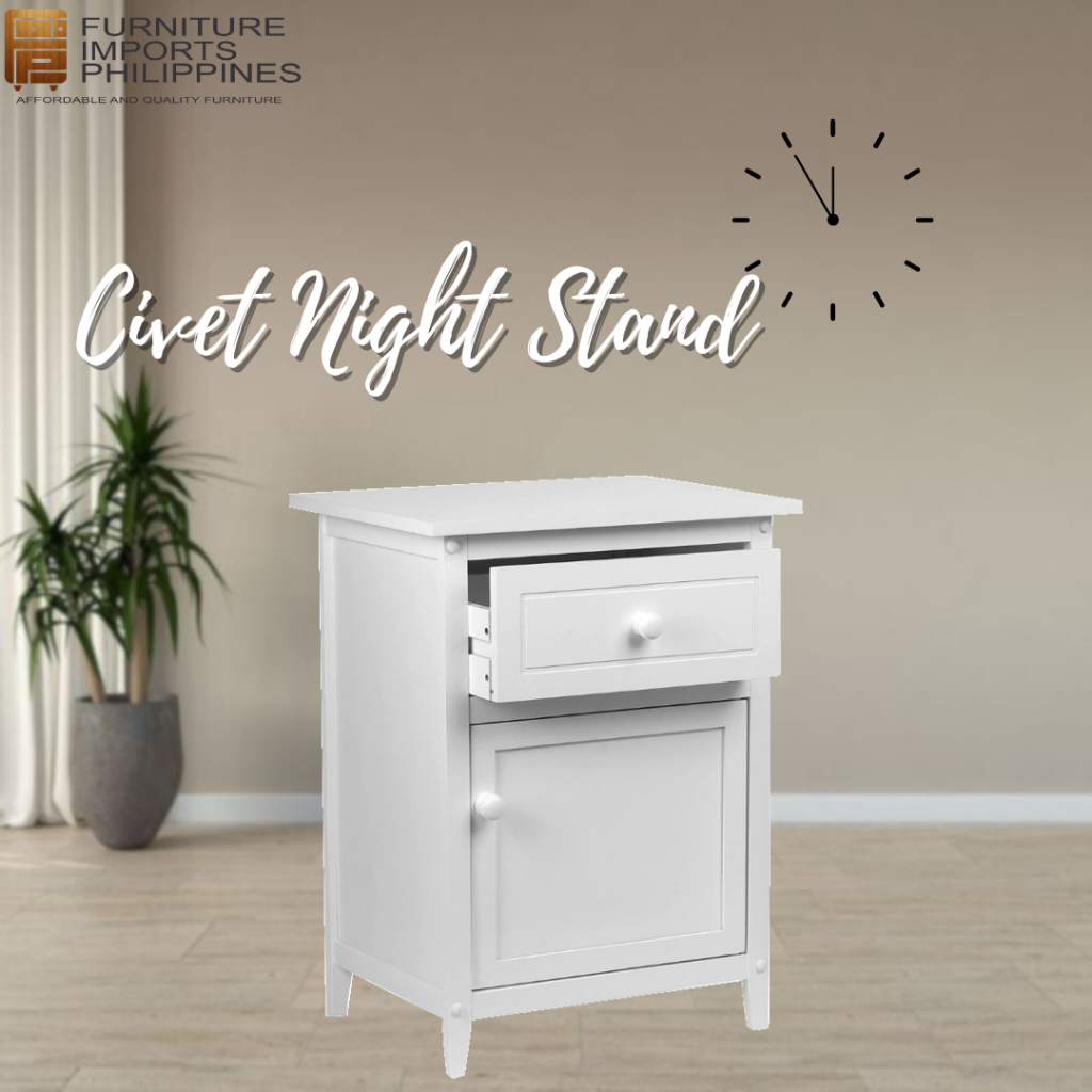 Night Stand Table with Drawer and Cabinet | Shopee Philippines