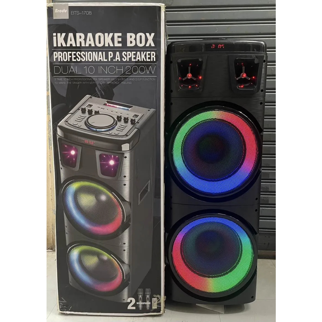 Wireless Portable Outdoor DJ Party BT Speaker With TWS FM USB Double 10 ...