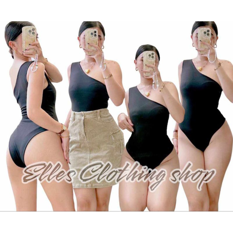 One sided Elles Swimsuit BodySuit summerwear for women(Small-large fit) | Shopee Philippines