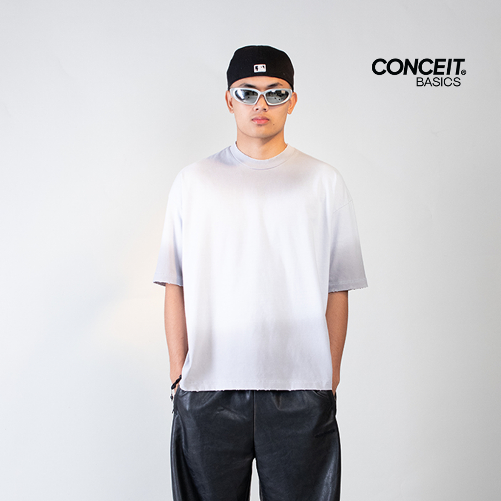 CONCEIT Distressed Vintage Shirt Oversized Cropped | Shopee Philippines