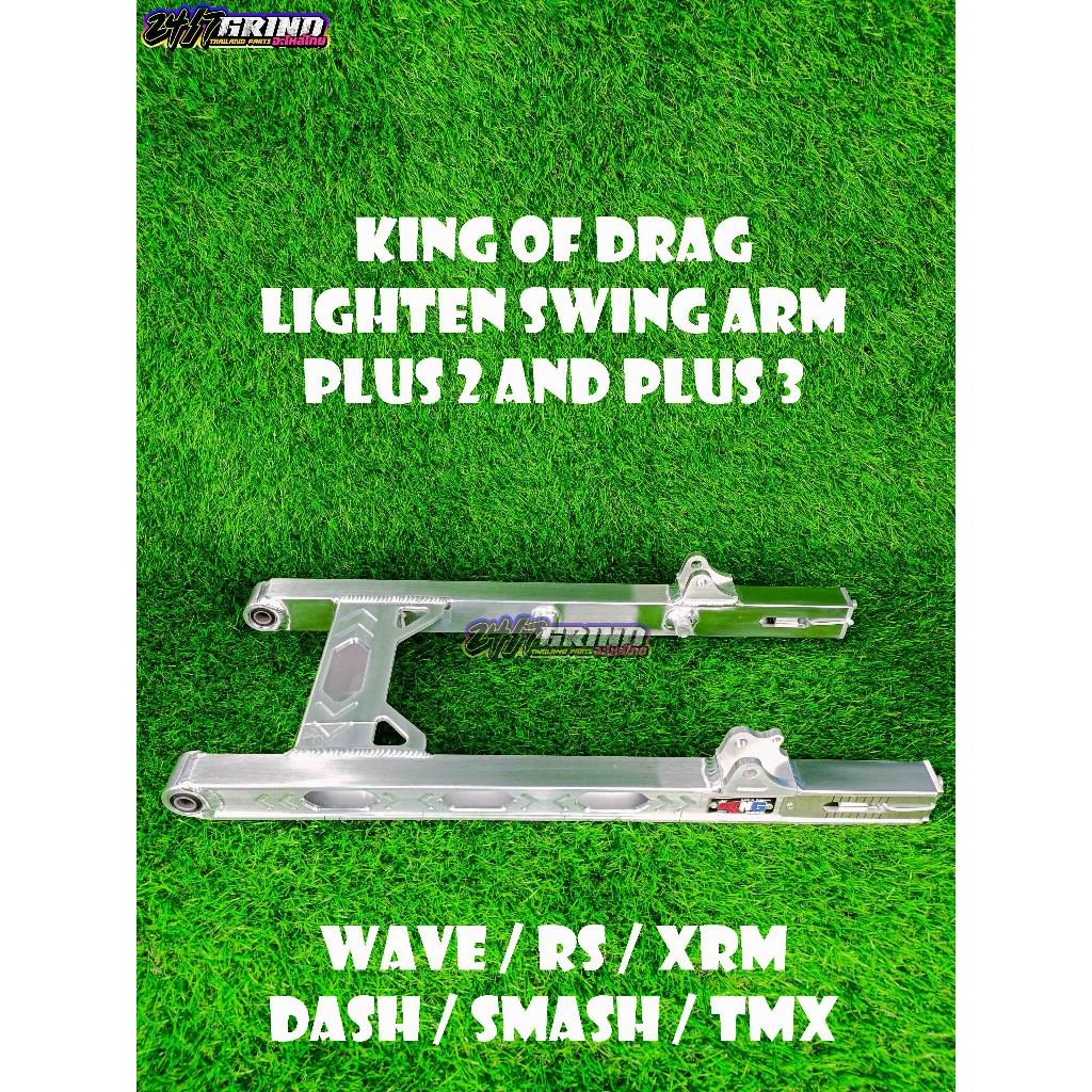 KING OF DRAG LIGHTEN SWING ARM V3 +2 AND +3 HONDA WAVE / RS / XRM ...