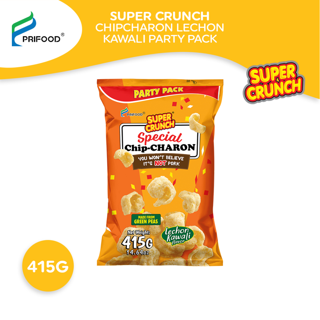 Super Crunch Chip-charon Lechon Kawali Party Pack 415g | Shopee Philippines