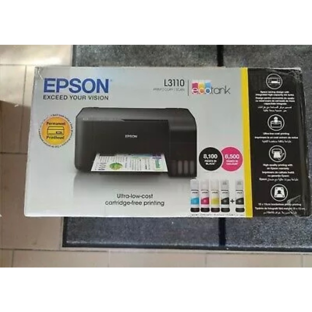 Epson EcoTank L3110 All In One Printer With Freebies Included | Shopee ...