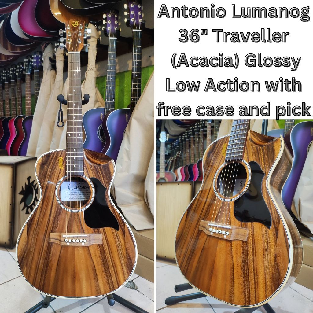 Antonio Lumanog 36" solid wood w/truss rod | Shopee Philippines