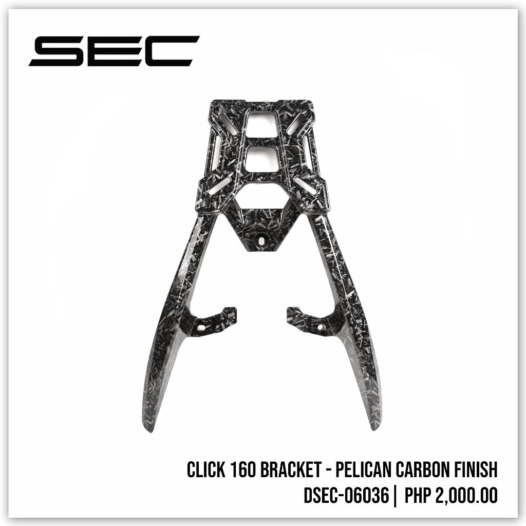 DSEC-06036 | SEC Click 160 Bracket - Pelican Carbon Finish | Shopee ...