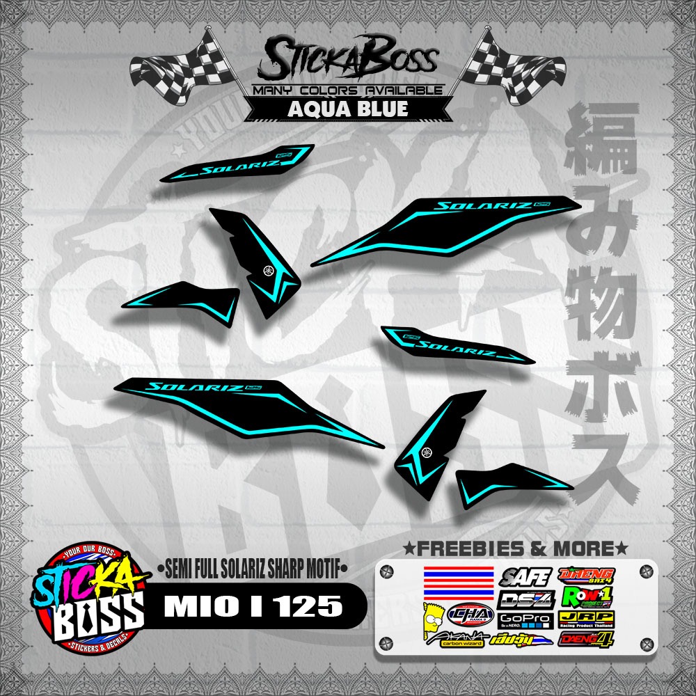 MIO I 125 MALAYSIAN DECALS ( SEMI FULL SOLARIZ SHARP MOTIF )【WITH ...